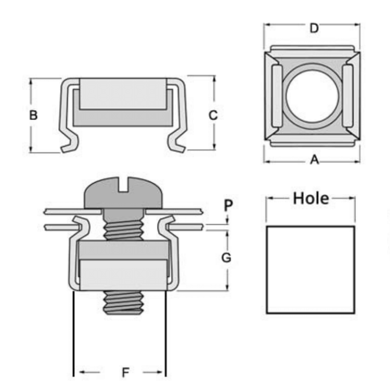 Cage Nut for Server Rack Mount | Cage Nut Supplier Malaysia