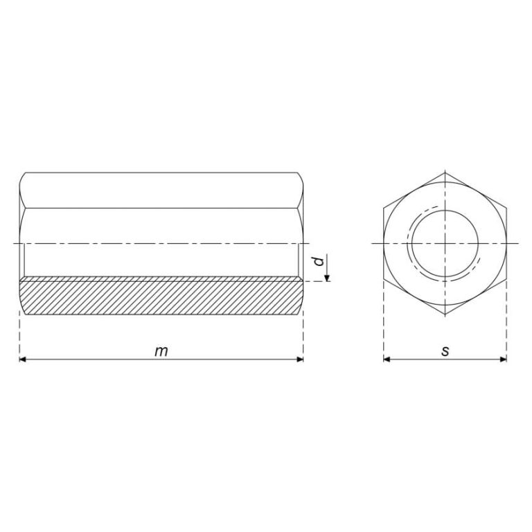 Coupling Nut DIN 6334 | Coupling Nut Supplier Malaysia