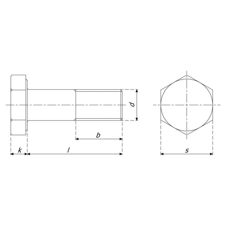 Hex Bolt DIN 960 - Uni Circle Fasteners Sdn Bhd