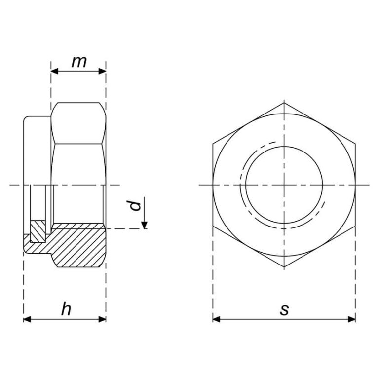 Nylon Lock Nut DIN 985 - Uni Circle Fasteners Sdn Bhd