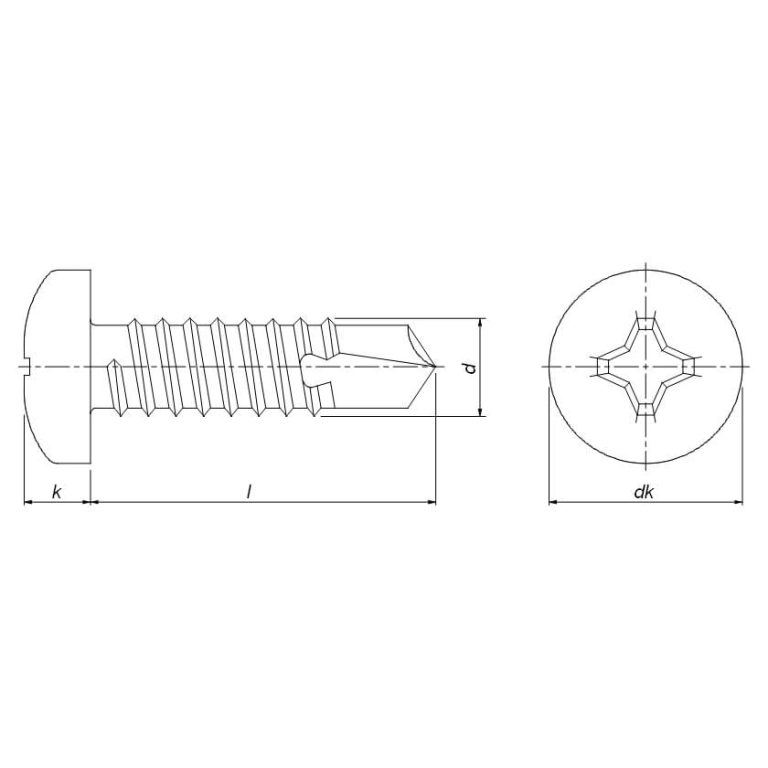 Pan Head Self Drilling Screw DIN 7504 N - Uni Circle Fasteners Sdn Bhd