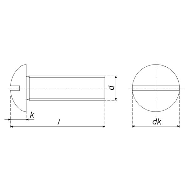 Round Head Machine Screw - Uni Circle Fasteners Sdn Bhd