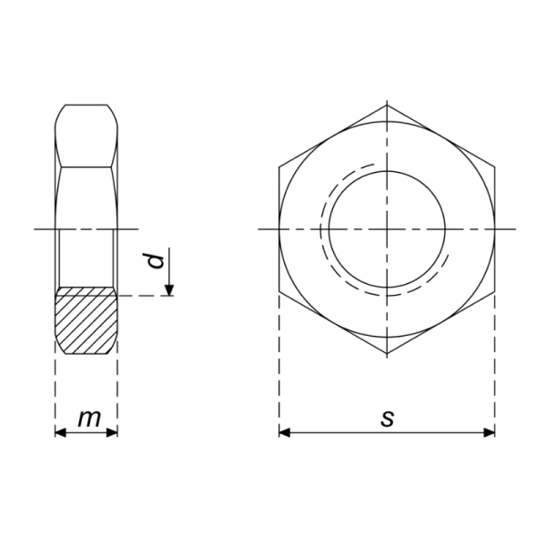 Hex Thin Nut DIN 439 - Uni Circle Fasteners Sdn Bhd