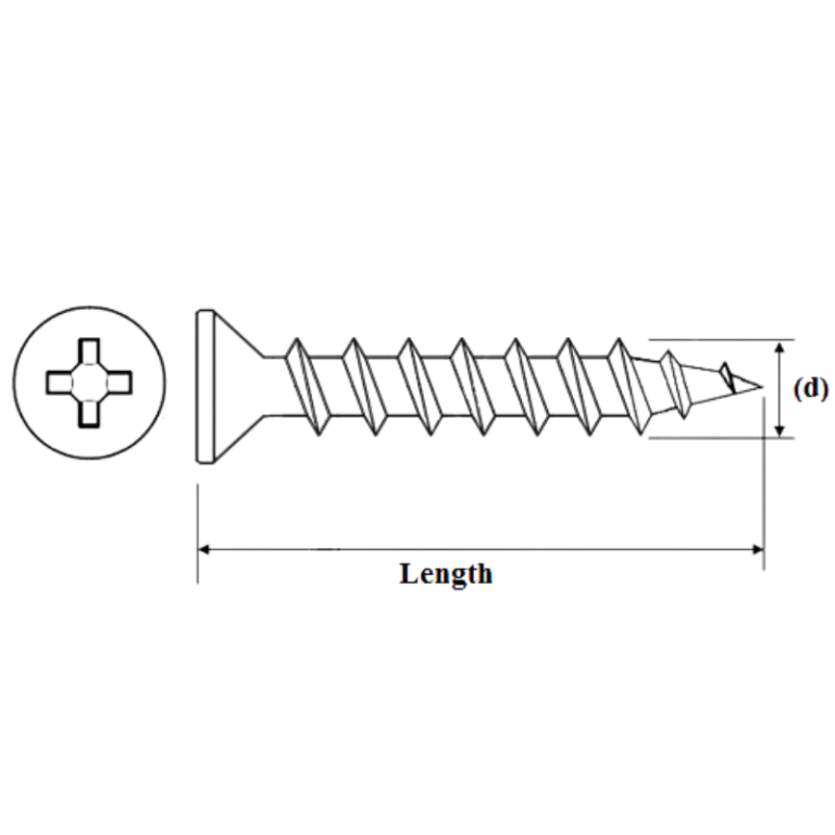 Chipboard Screw - Uni Circle Fasteners Sdn Bhd