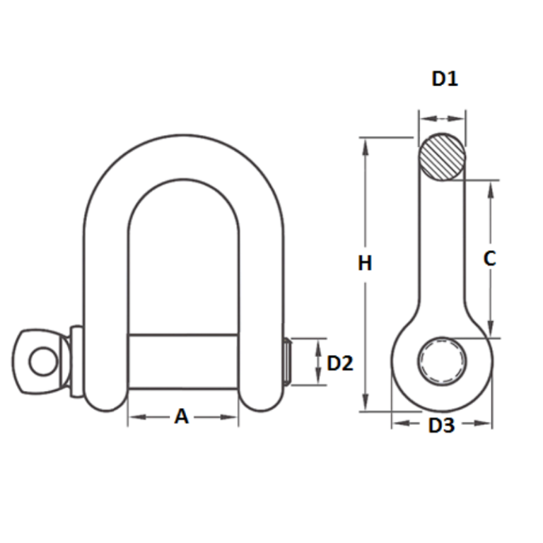 D Shackle - Uni Circle Fasteners Sdn Bhd