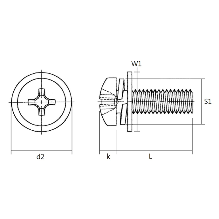 Pan Head Sems Screw - Uni Circle Fasteners Sdn Bhd