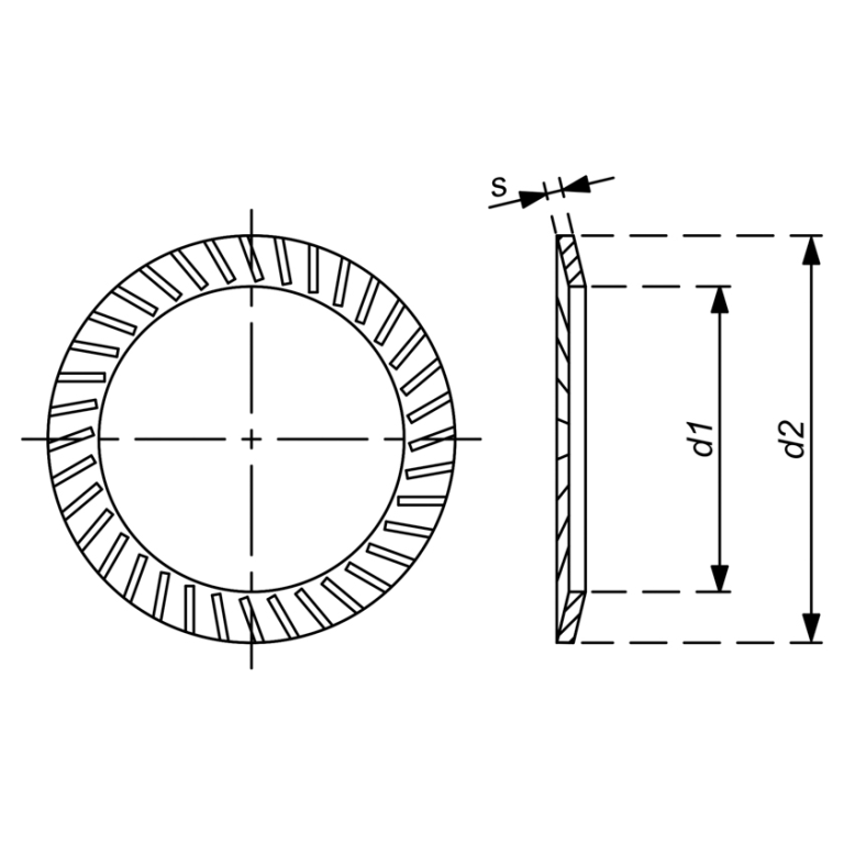 Ribbed Lock Washer | Ribbed Lock Washer Supplier Malaysia